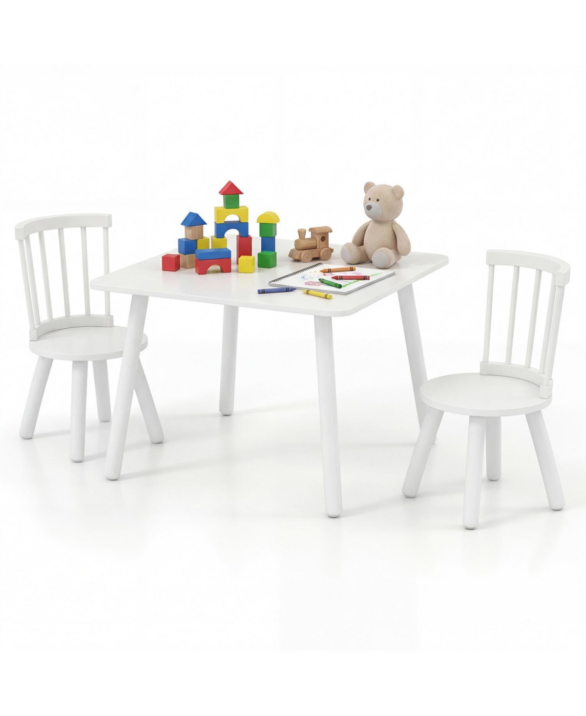 Click here for Sugift Kids Wooden Table and Chairs Set Three Piec... prices