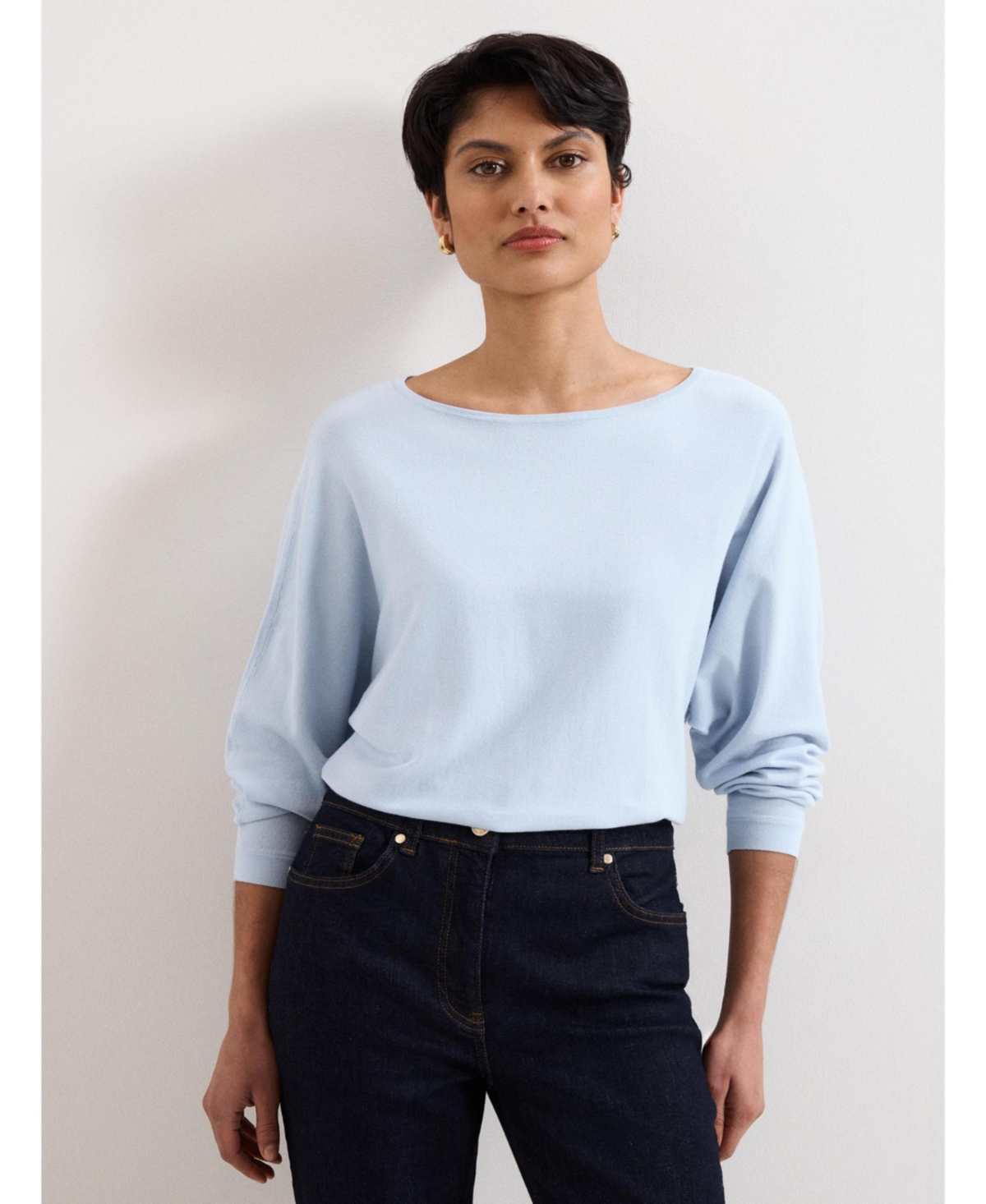 Click here for Phase Eight Womens Cristine Slash-Neck Knitted Jum... prices