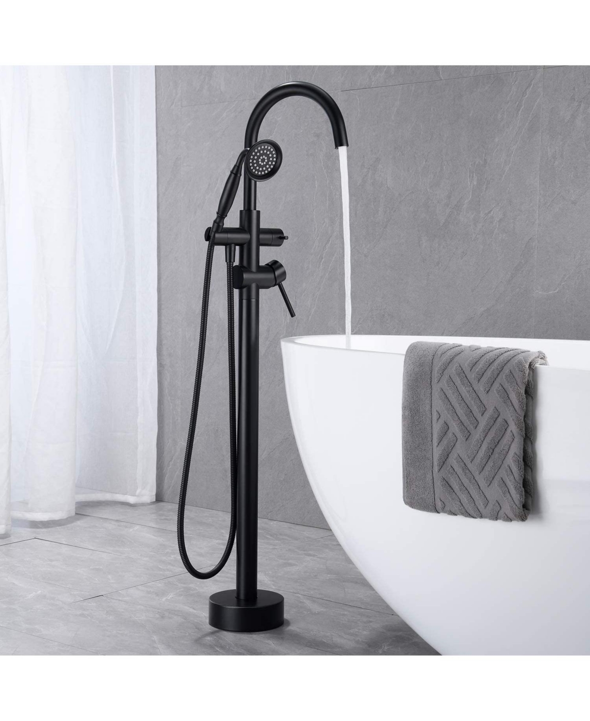 Click here for Busdays Freestanding Tub Filler Bathtub Faucet Mat... prices