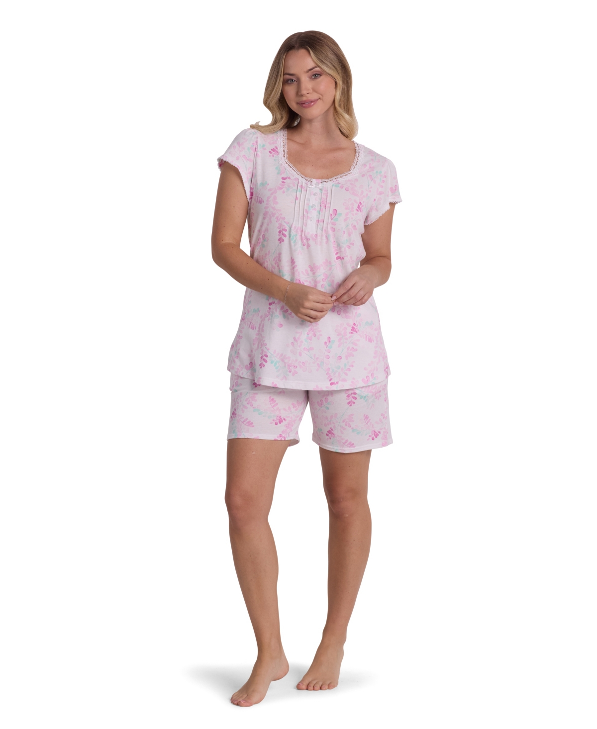 Click here for Miss Elaine Womens Short-Sleeve Top and Pull-On Sh... prices