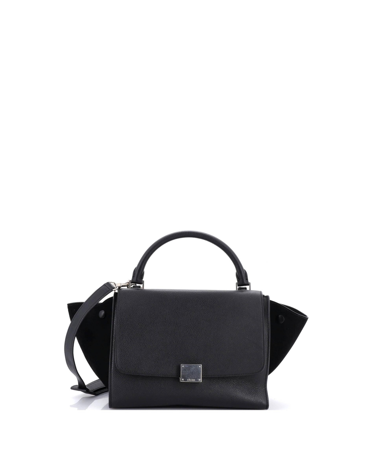 Click here for Pre-Owned Celine Small Trapeze Bag Leather - Black prices