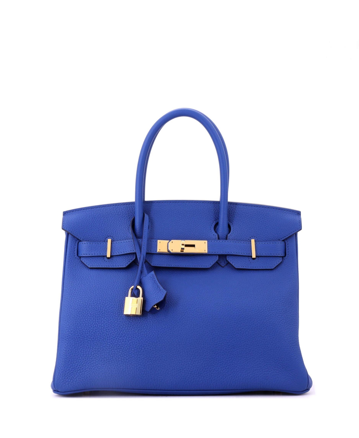 Click here for Pre-Owned HERMES Birkin 30 Handbag Blue Togo with... prices