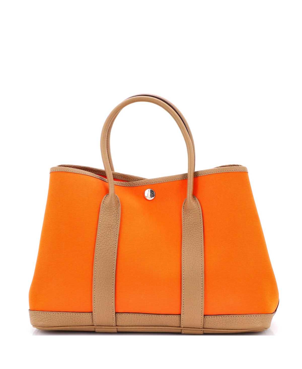 Click here for Pre-Owned HERMES 30 Garden Party Tote Toile and Le... prices