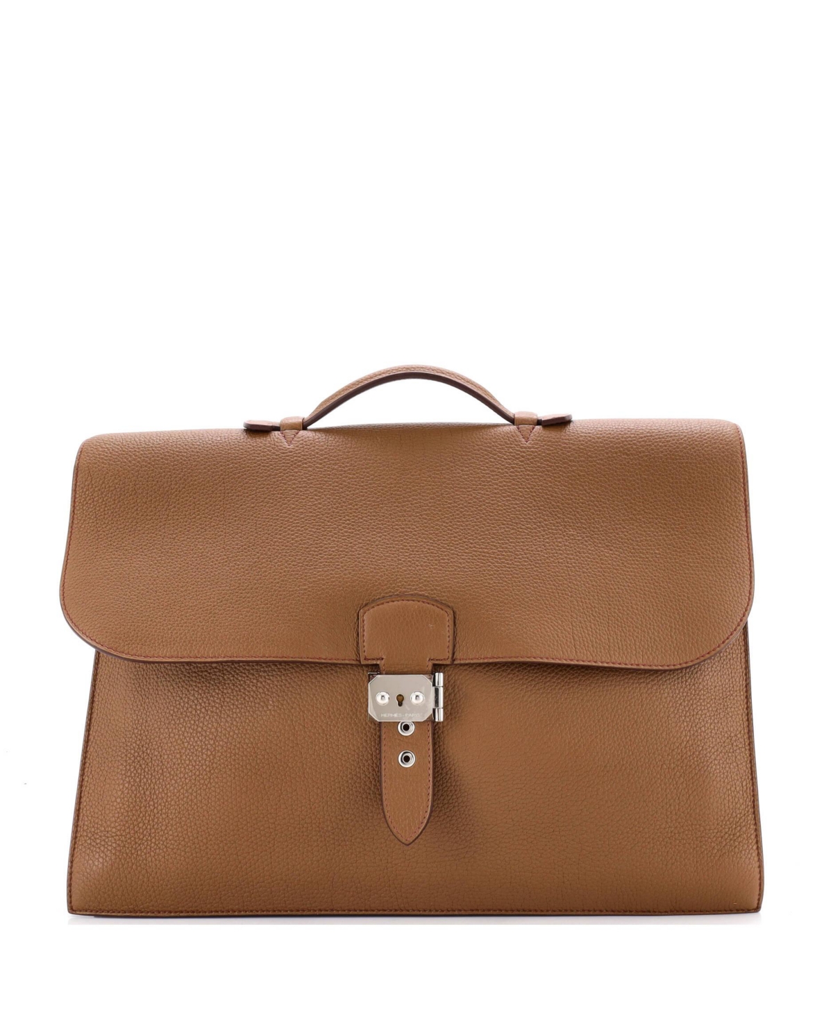 Click here for Pre-Owned HERMES 41 Sac a Depeches Bag Togo - Brow... prices