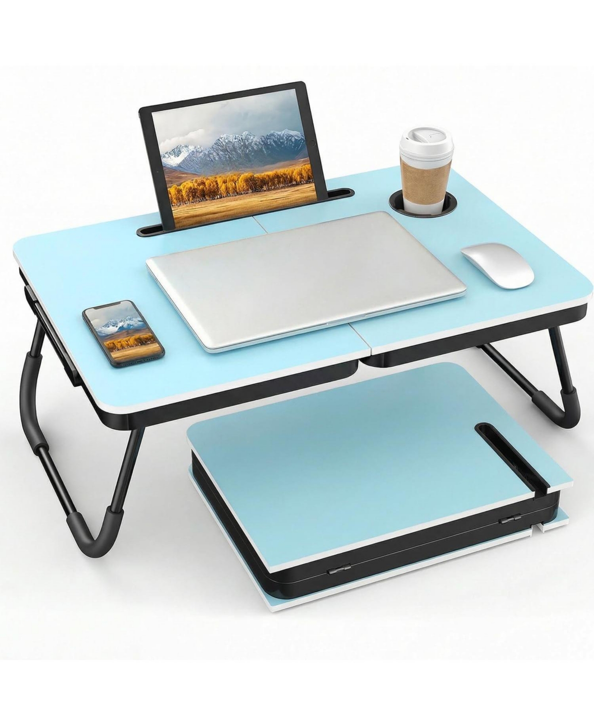 Click here for Gnuadz 17 Foldable Laptop Bed Desk Tray Table Cup... prices