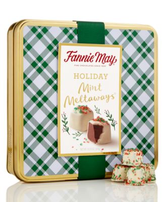 Fannie May Fine Chocolates Holiday Mint Meltaways Gift Tin - Macy's