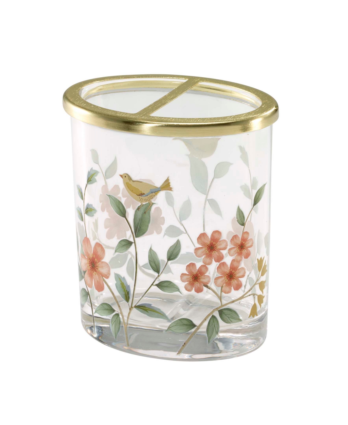 Click here for Avanti Pretty Birds Toothbrush Holder - Clear prices