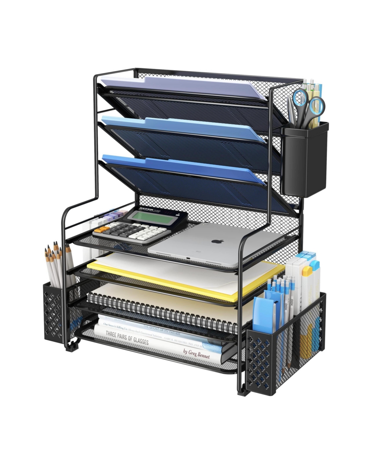 Click here for Gnuadz 7 Tier Desk File Organizer Letter Tray Pen... prices