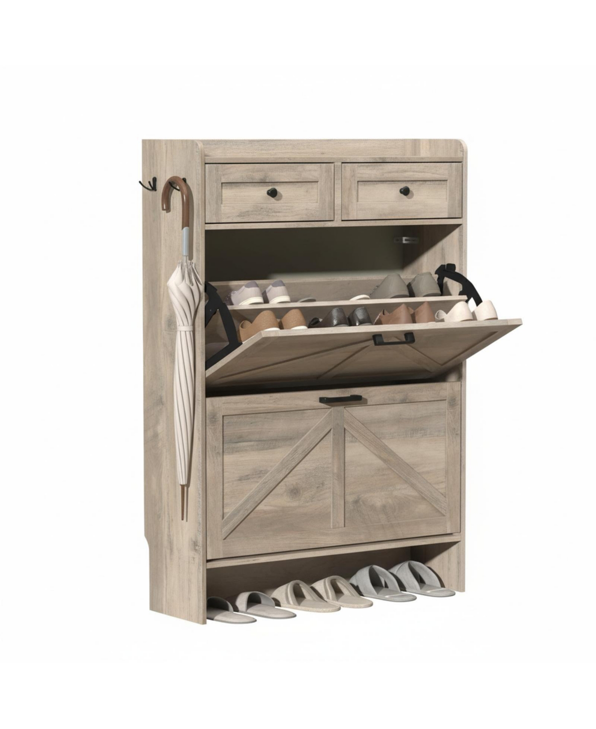 Click here for Yigii Rustic Farmhouse Narrow Shoe Cabinet Entrywa... prices