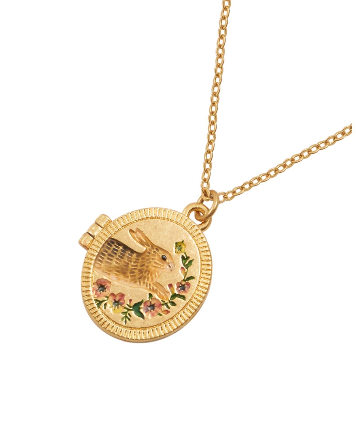 Click here for Fable England Running Bunny Locket - Multi  gold prices