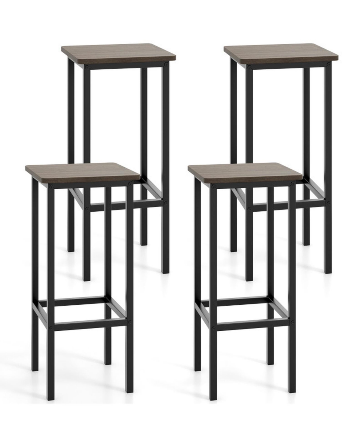 Click here for Gouun Counter Height Bar Stools Set of 4 with Wood... prices