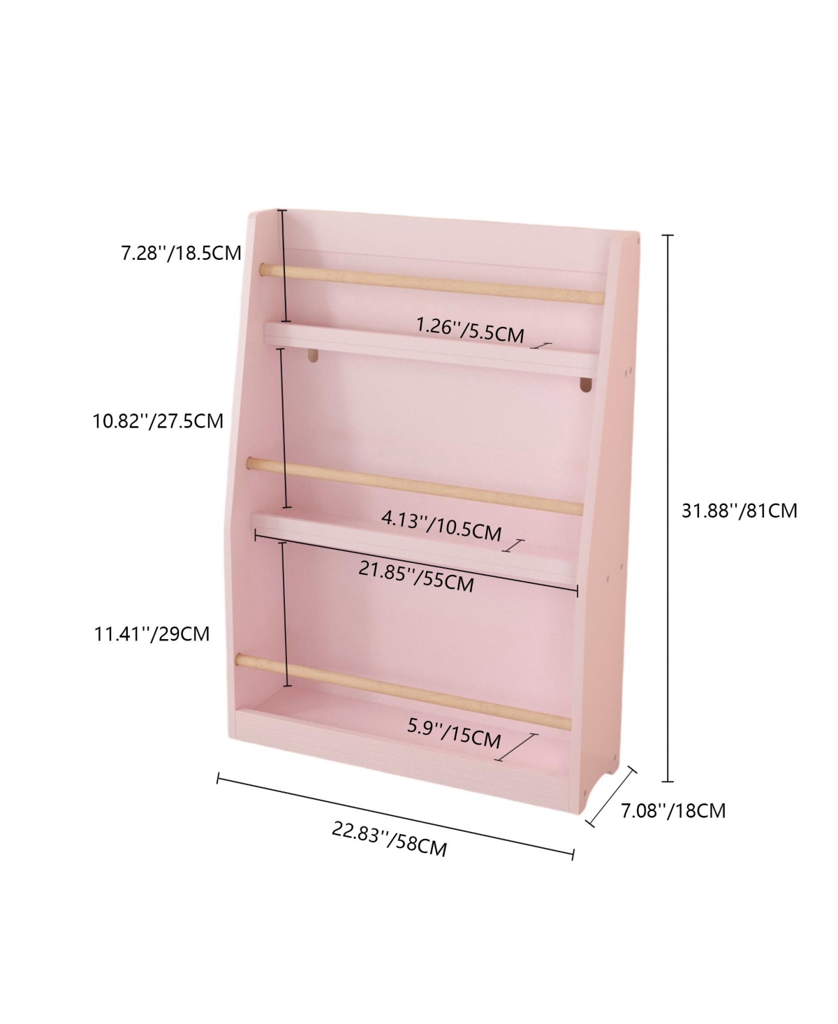 Click here for Jujabu 3-Tier Kids Book Rack Bedroom Playroom Clas... prices