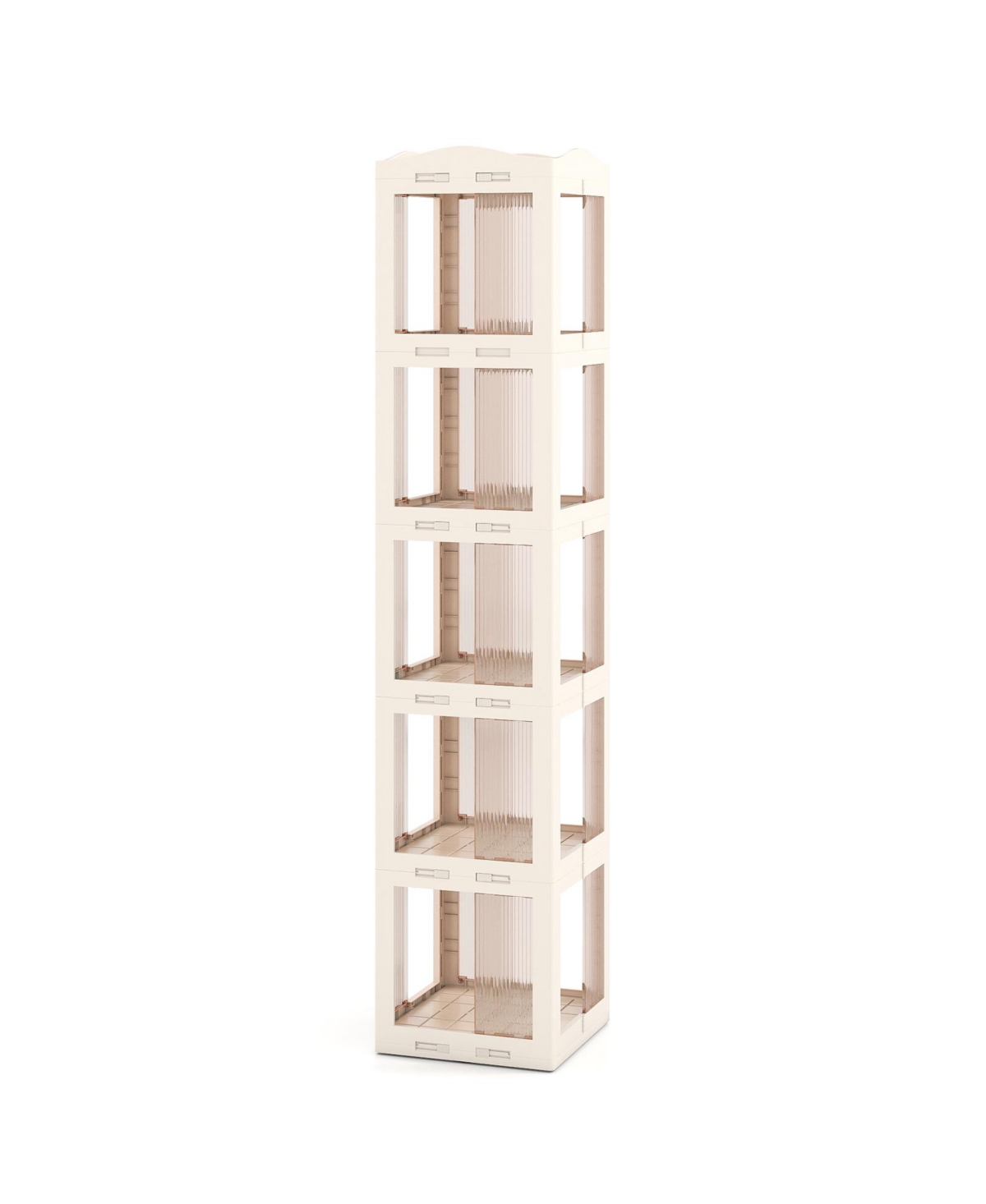 Click here for Sugift Five Tier Foldable Rotating Bookshelf with... prices