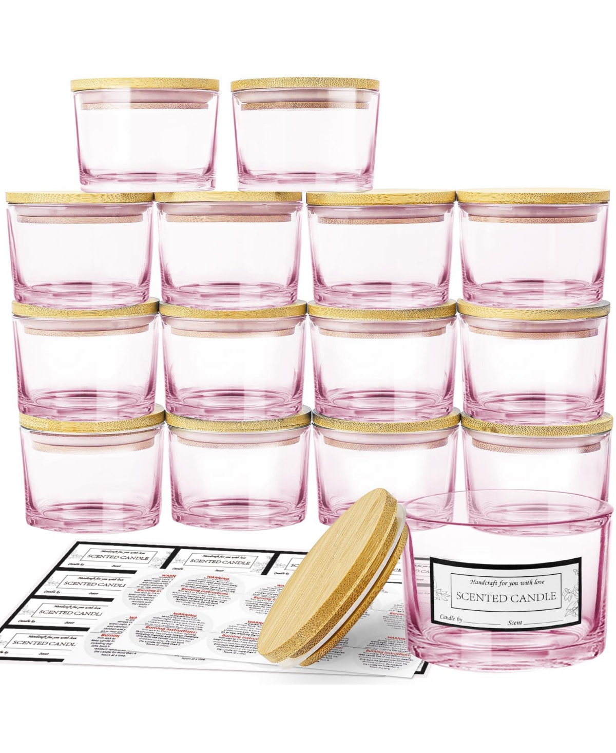 Click here for Gnuadz Glass Candle Jars with Airtight Lids 15 Pac... prices