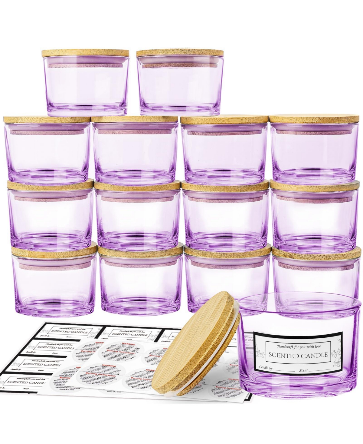 Click here for Gnuadz Glass Candle Jars with Airtight Lids 15 Pac... prices