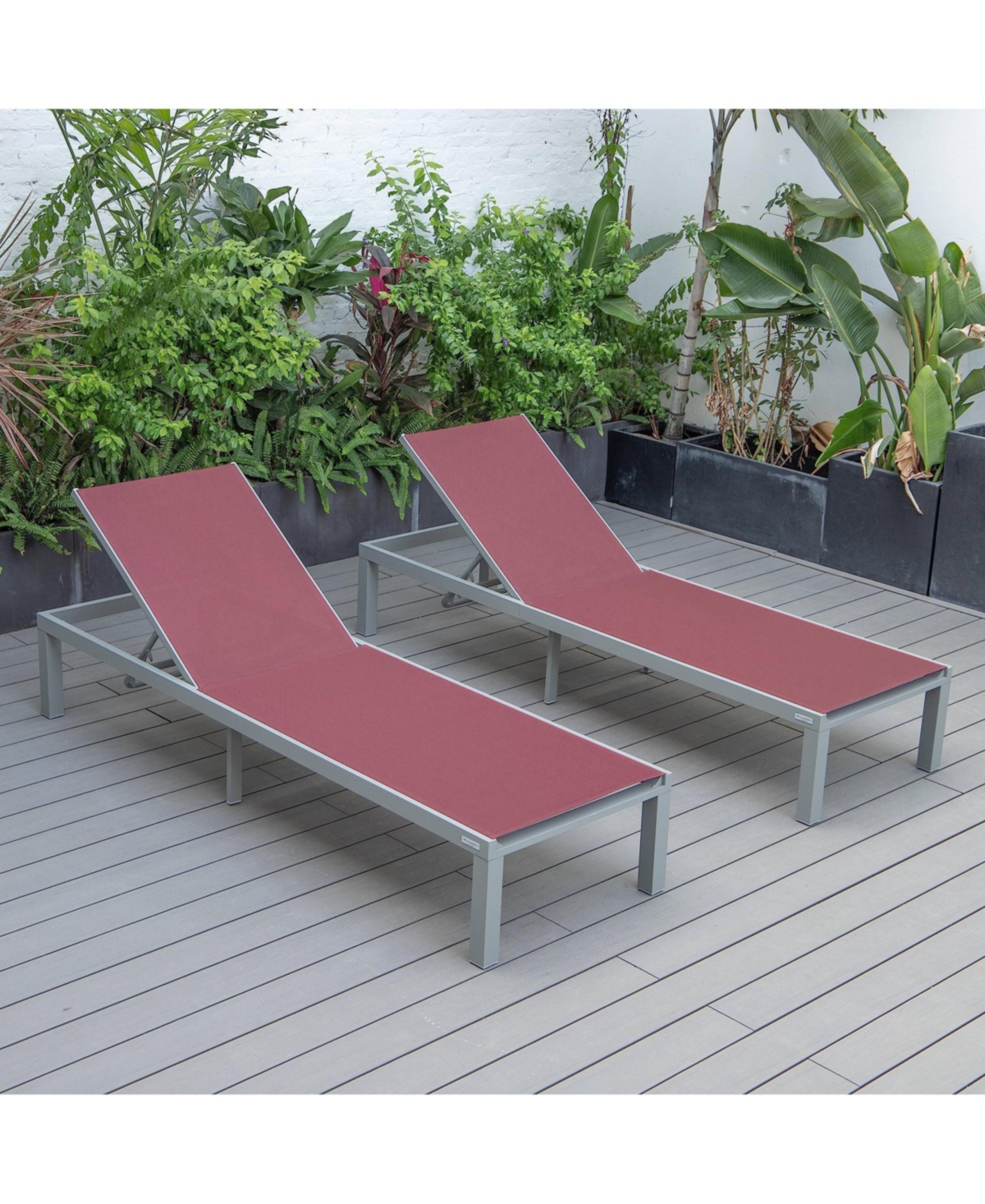 Click here for LeisureMod Marlin Patio Chaise Lounge Chair With A... prices