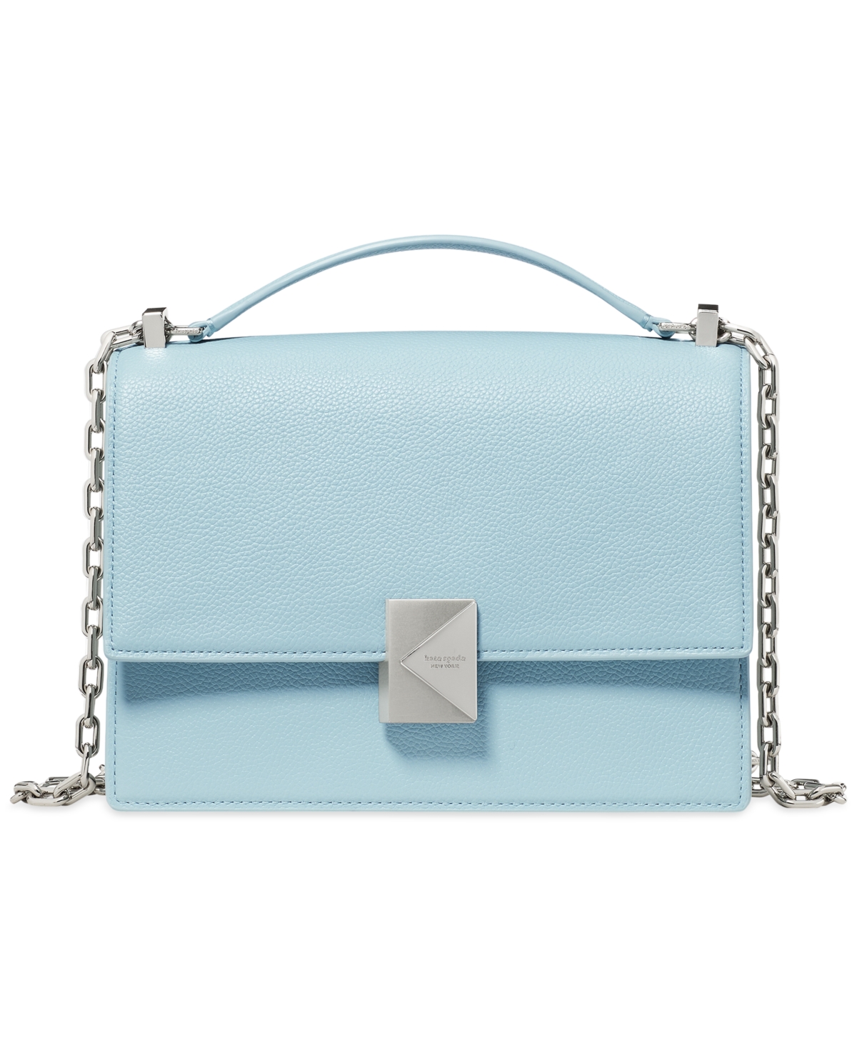 Click here for kate spade new york Deco Pebbled Leather Chain Sho... prices