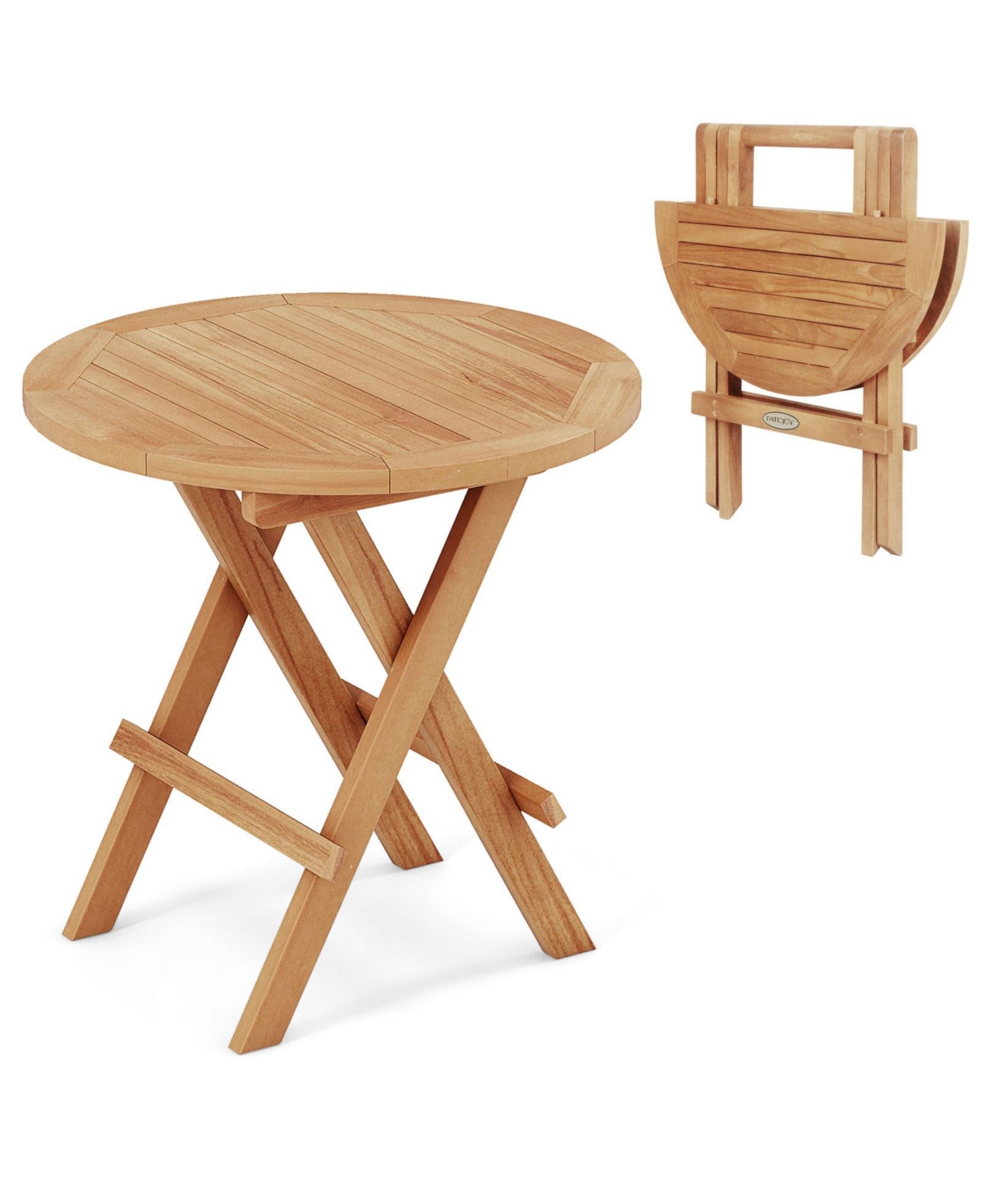 Click here for Gymax Patio Folding Side Table w/ X-shaped Legs an... prices