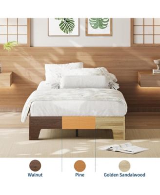 Click here for Gaomon Twin Wood Platform Bed Frame Slat Support N... prices