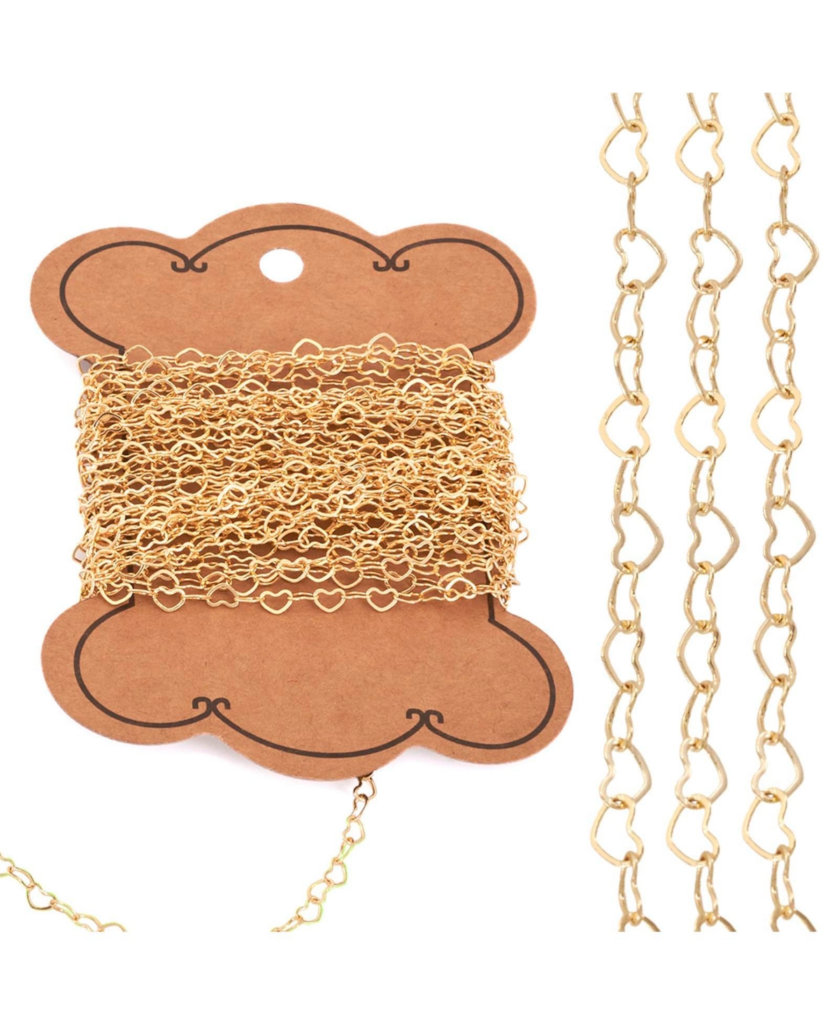 Click here for Gnuadz 16.4 feet Heart Link Chains Permanent Neckl... prices