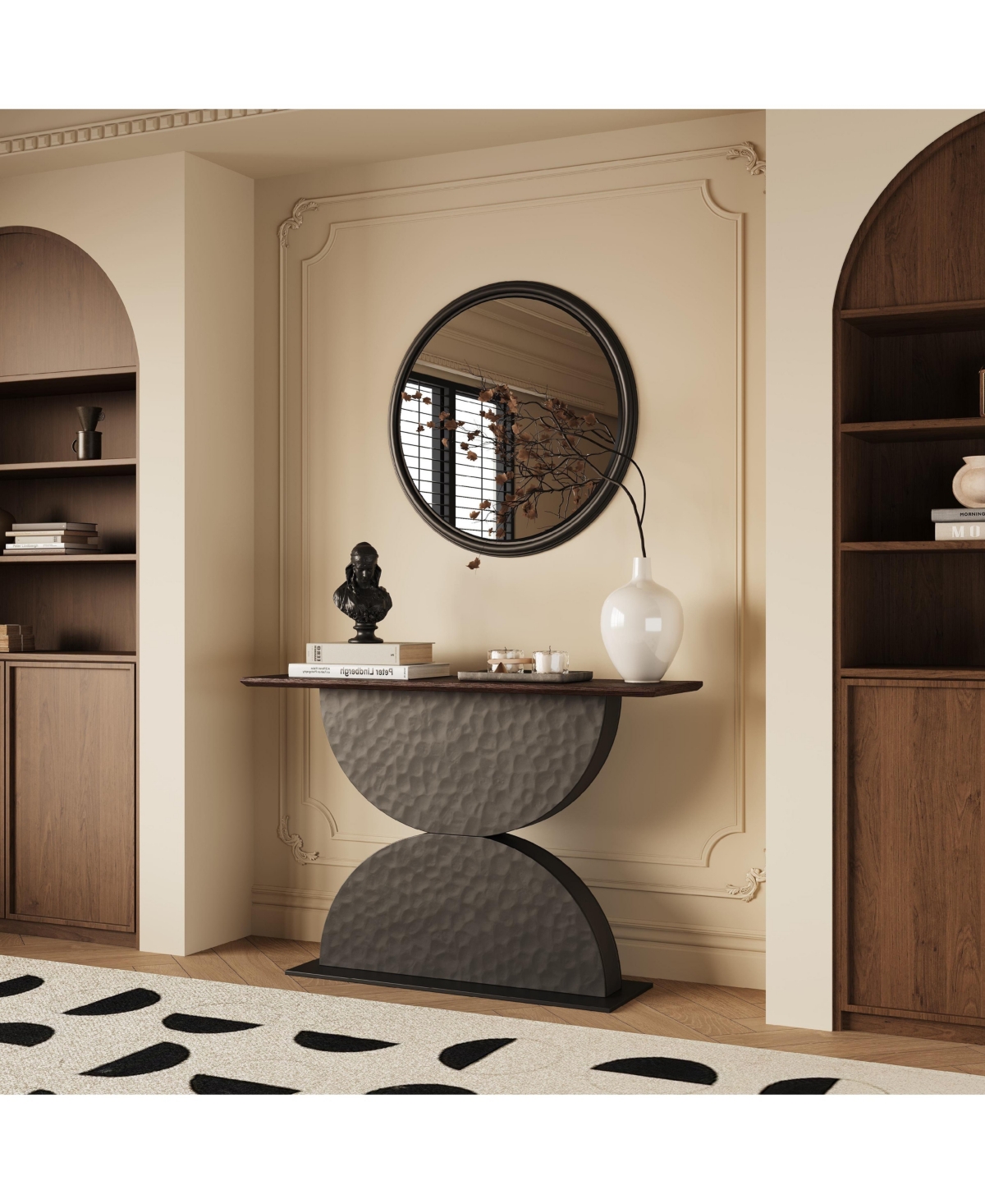 Click here for Flynama 47in Double Semi Circles 3D Hammered Base... prices