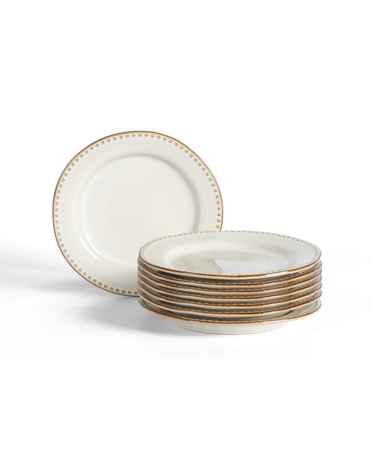Click here for Stone Lain Comet Salad Plates  Set of 8 - Cream prices