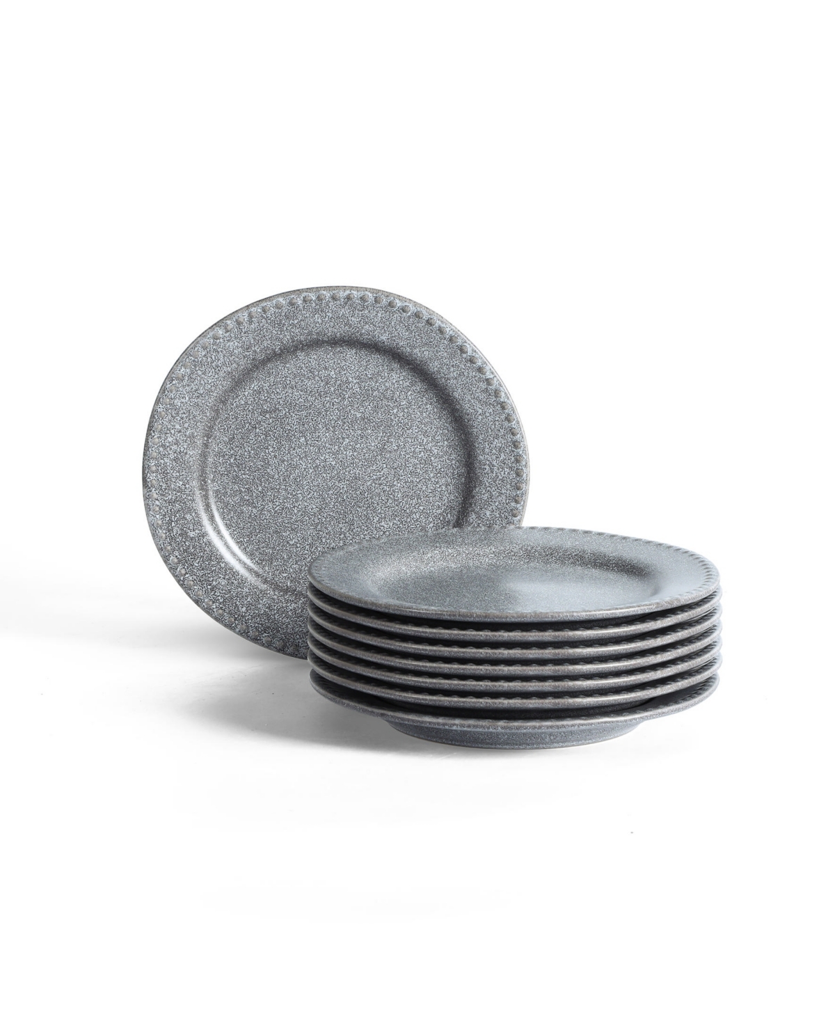 Click here for Stone Lain Comet Salad Plates  Set of 8 - Gray prices