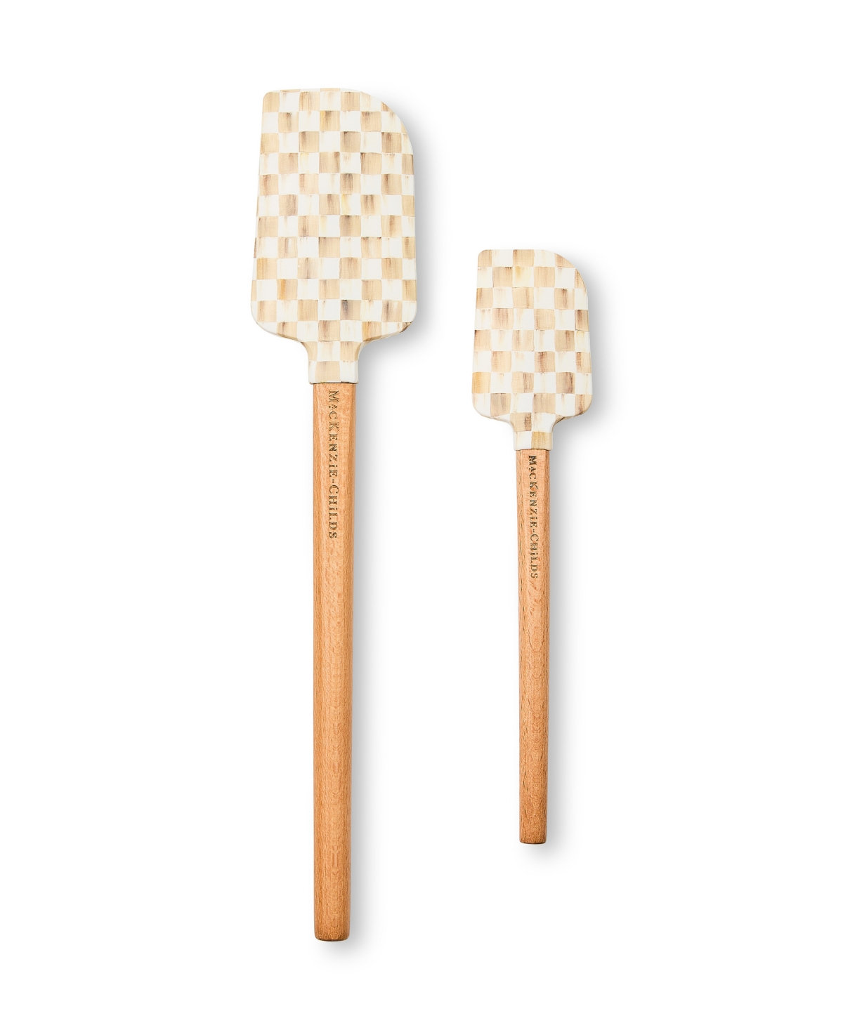 Click here for MacKenzie-Childs Mocha Check Spatulas  Set of 2 prices