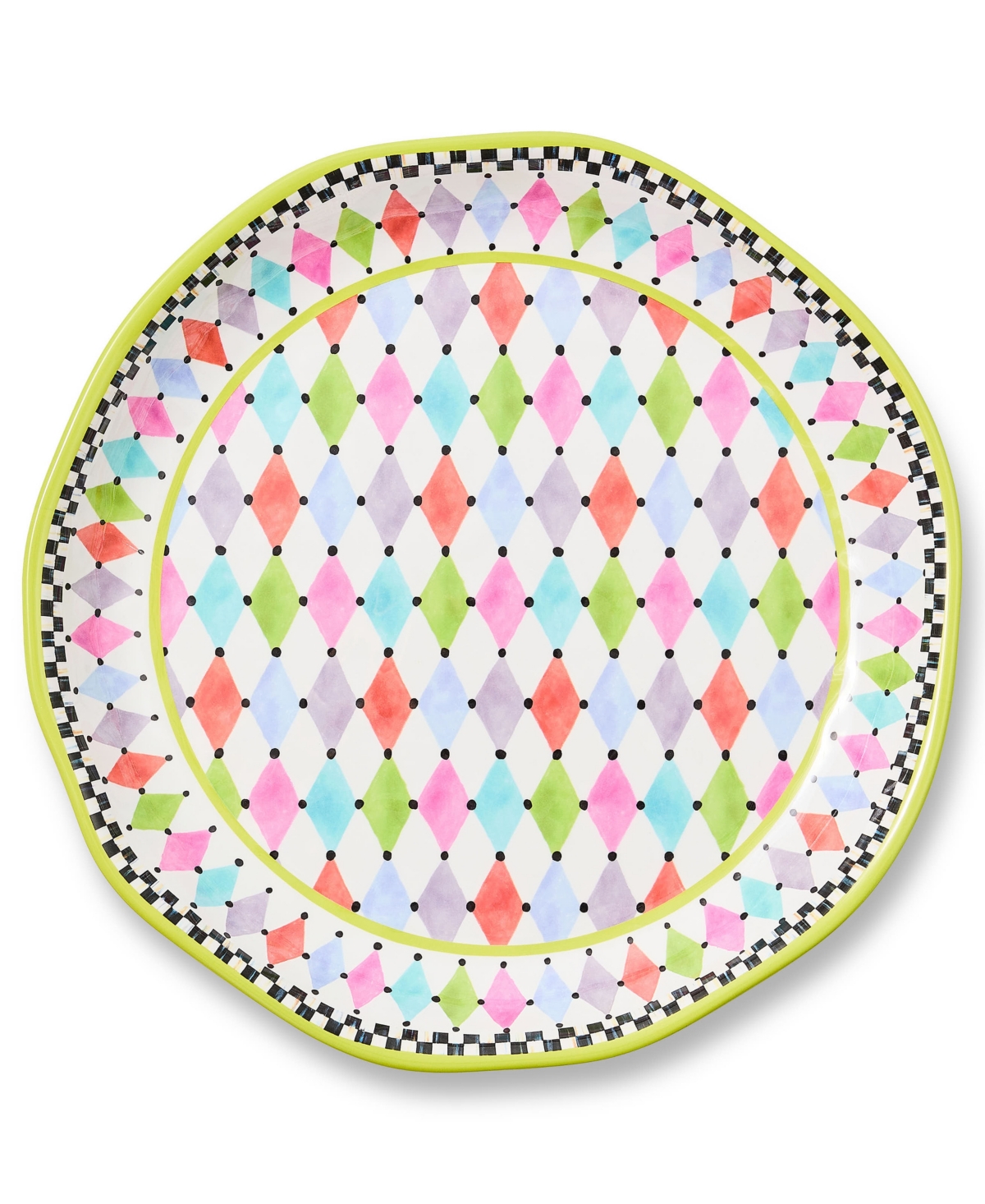 Click here for MacKenzie-Childs Palm Springs Melamine Large Platt... prices