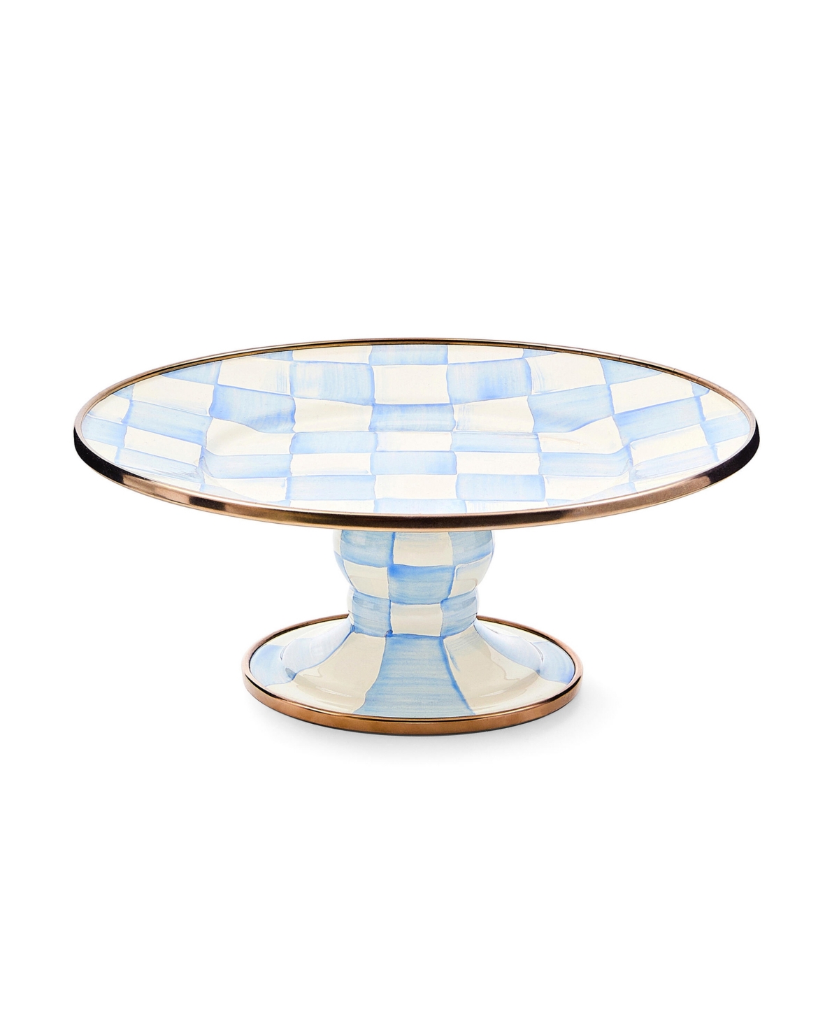 Click here for MacKenzie-Childs Sky Check Mini Pedestal Platter -... prices