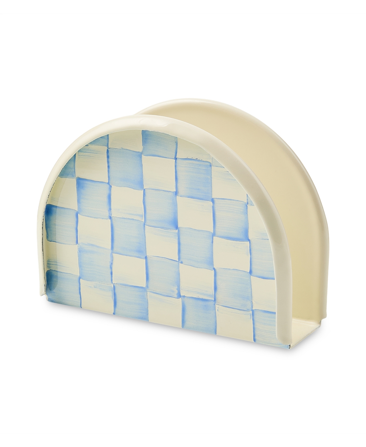 Click here for MacKenzie-Childs Check Napkin Holder - Sky Blue prices