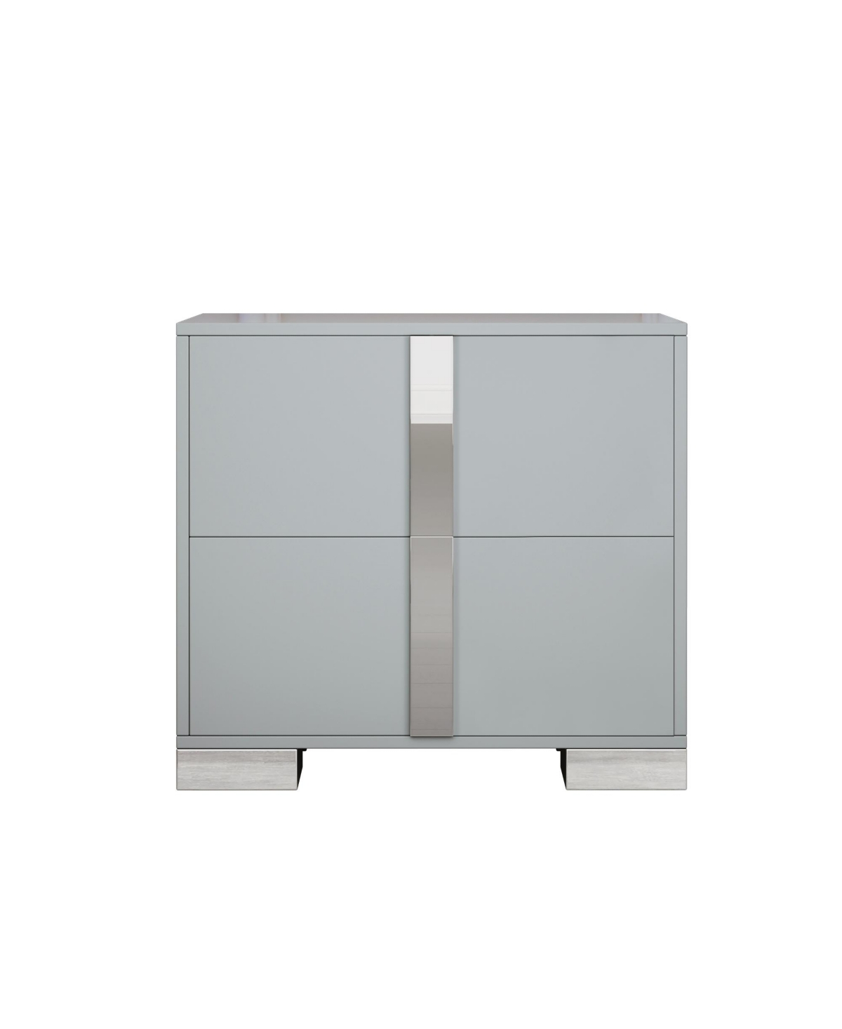 Click here for sumyeg Elegant Mirrored Nightstand with Metal Foot... prices