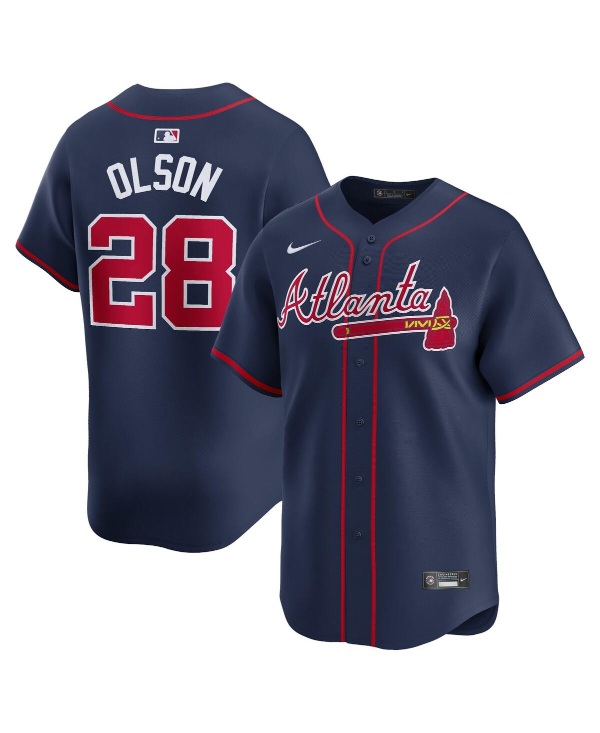 Click here for Nike Mens Matt Olson Navy Atlanta Braves Alternate... prices