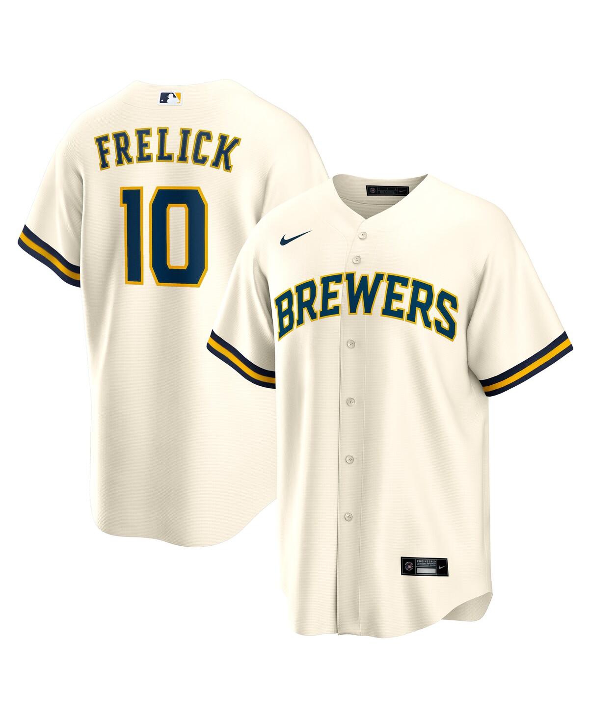 Click here for Nike Mens Sal Frelick Cream Milwaukee Brewers Home... prices