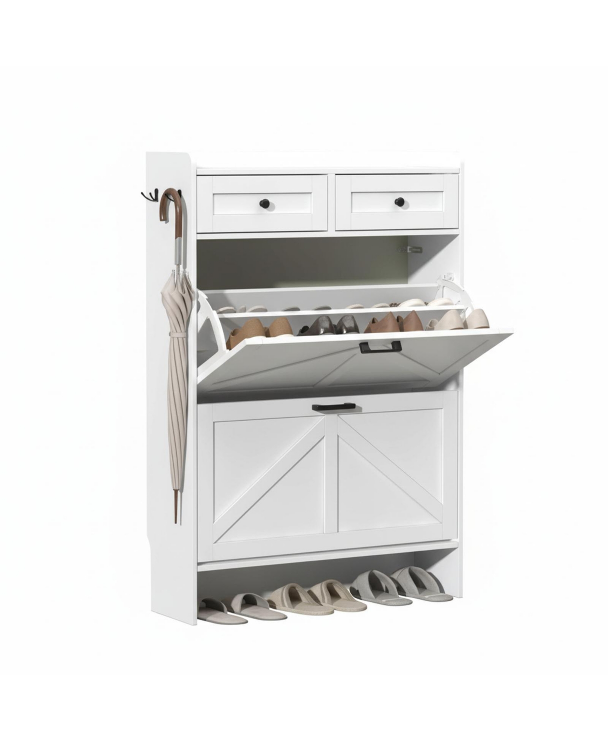 Click here for Yigii Rustic Farmhouse Narrow Shoe Cabinet Entrywa... prices