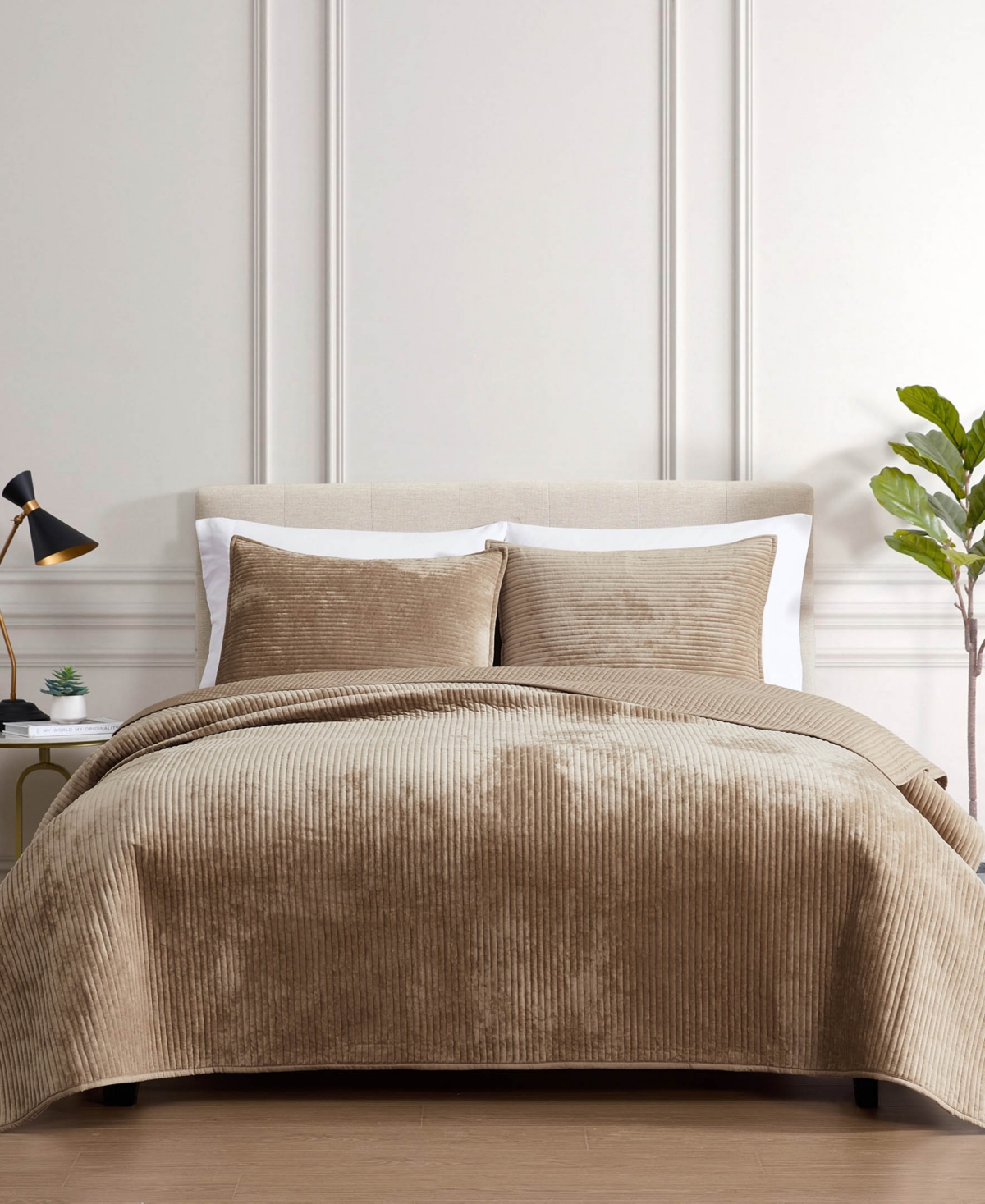 Click here for Riverbrook Home Reese Velvet 3-Pc. Coverlet Set  K... prices