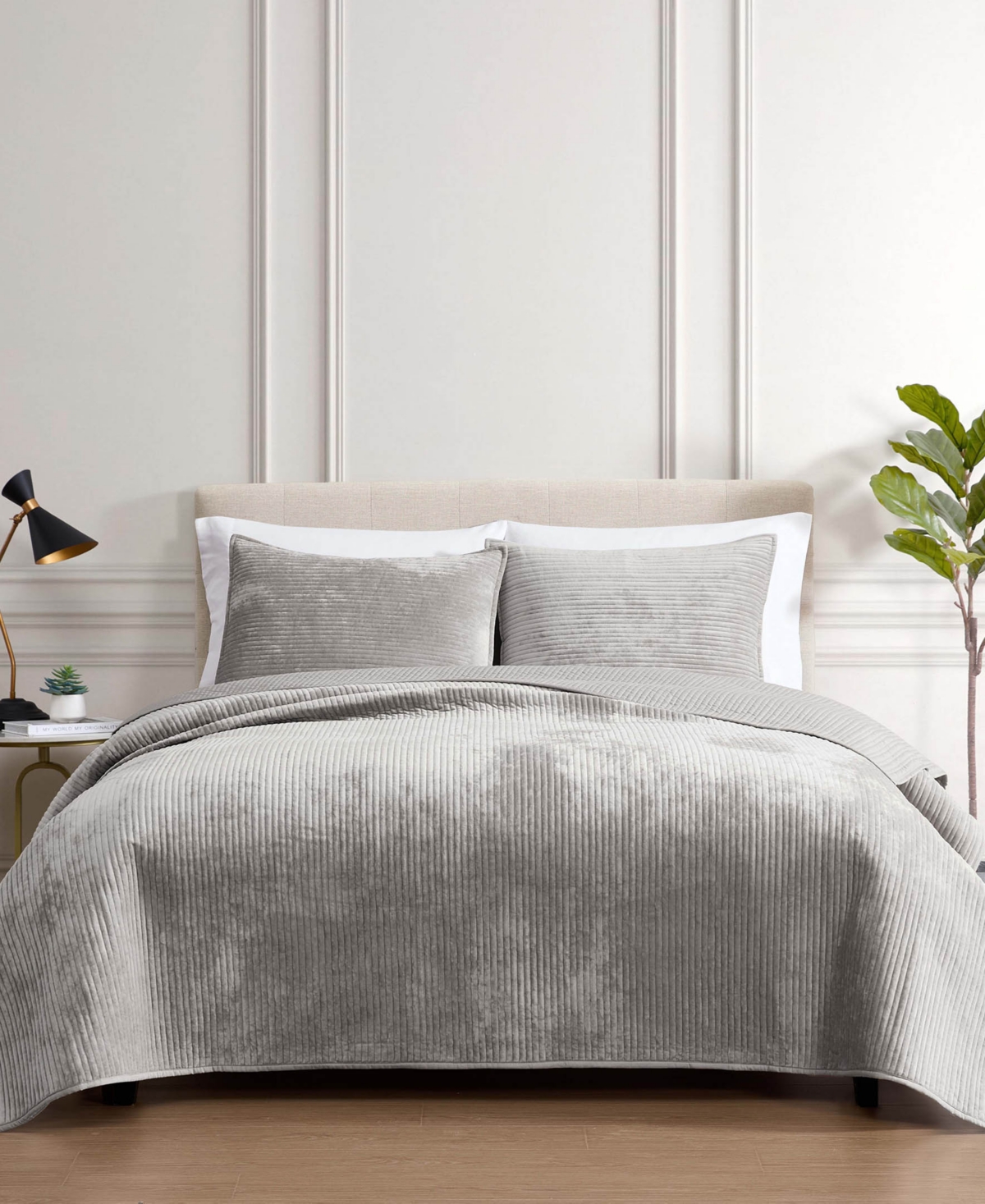 Click here for Riverbrook Home Reese Velvet 3-Pc. Coverlet Set  K... prices