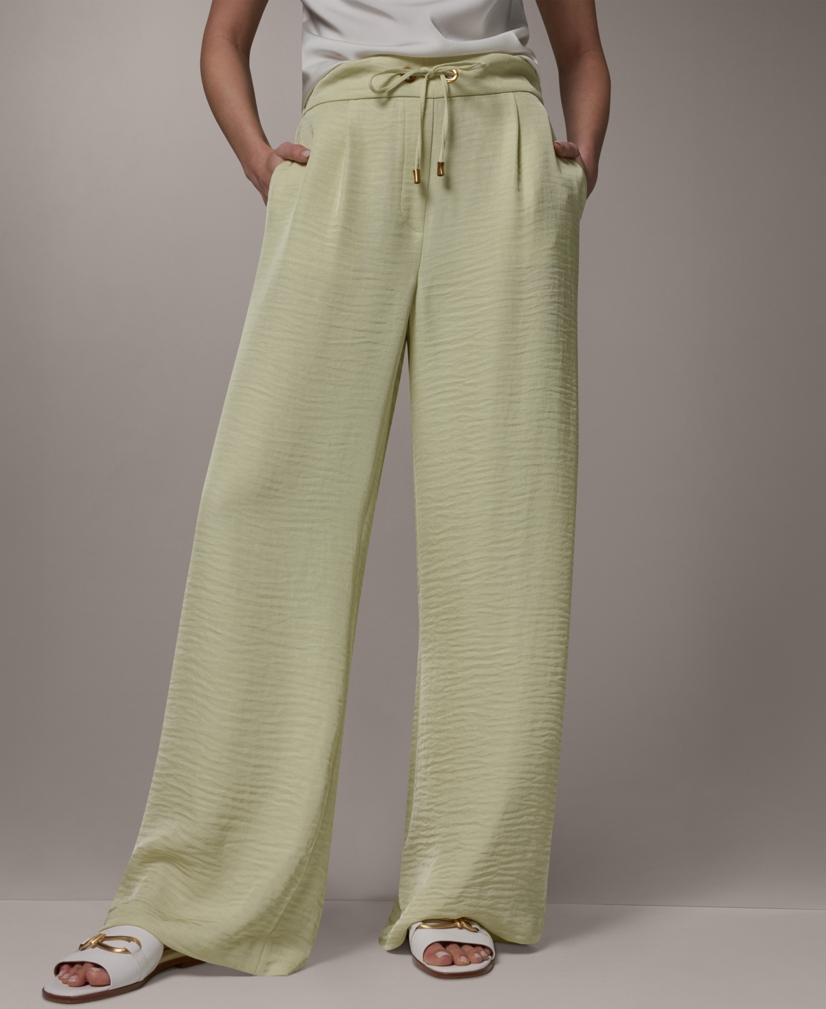 Click here for Donna Karan New York Womens Ripple Wide Leg Pants... prices