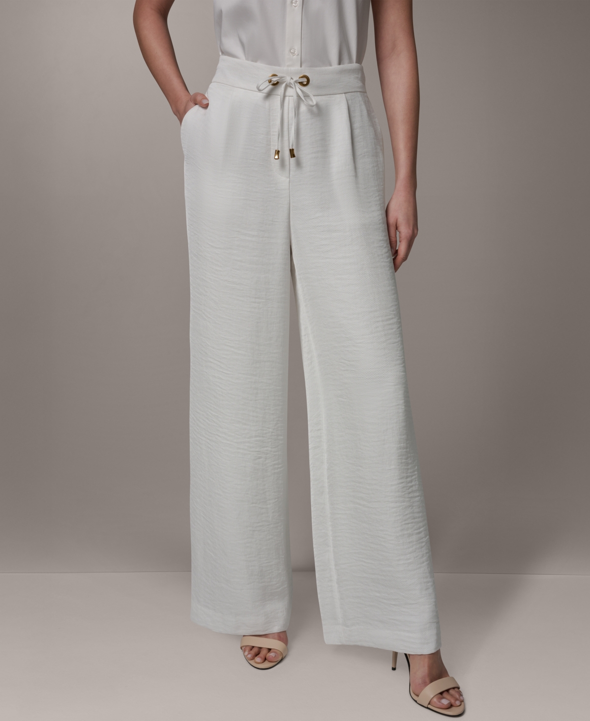 Click here for Donna Karan New York Womens Ripple Wide Leg Pants... prices
