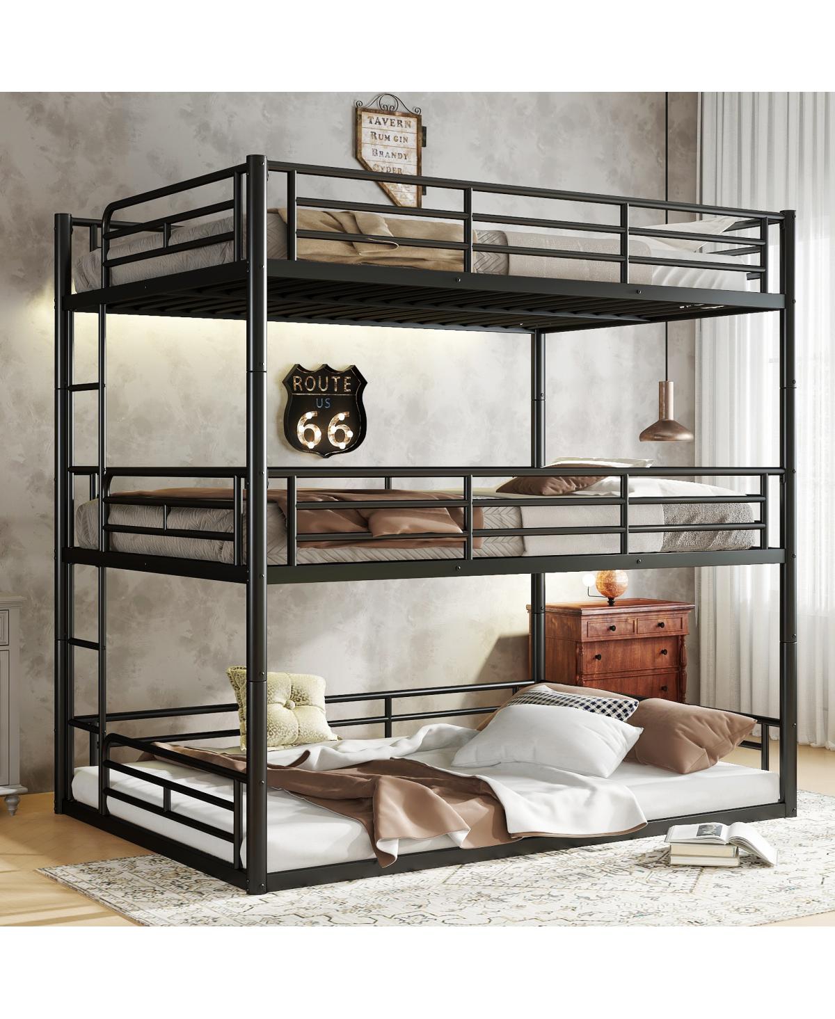 Click here for Streamdale Furniture Metal Triple Bunk Bed with Gu... prices