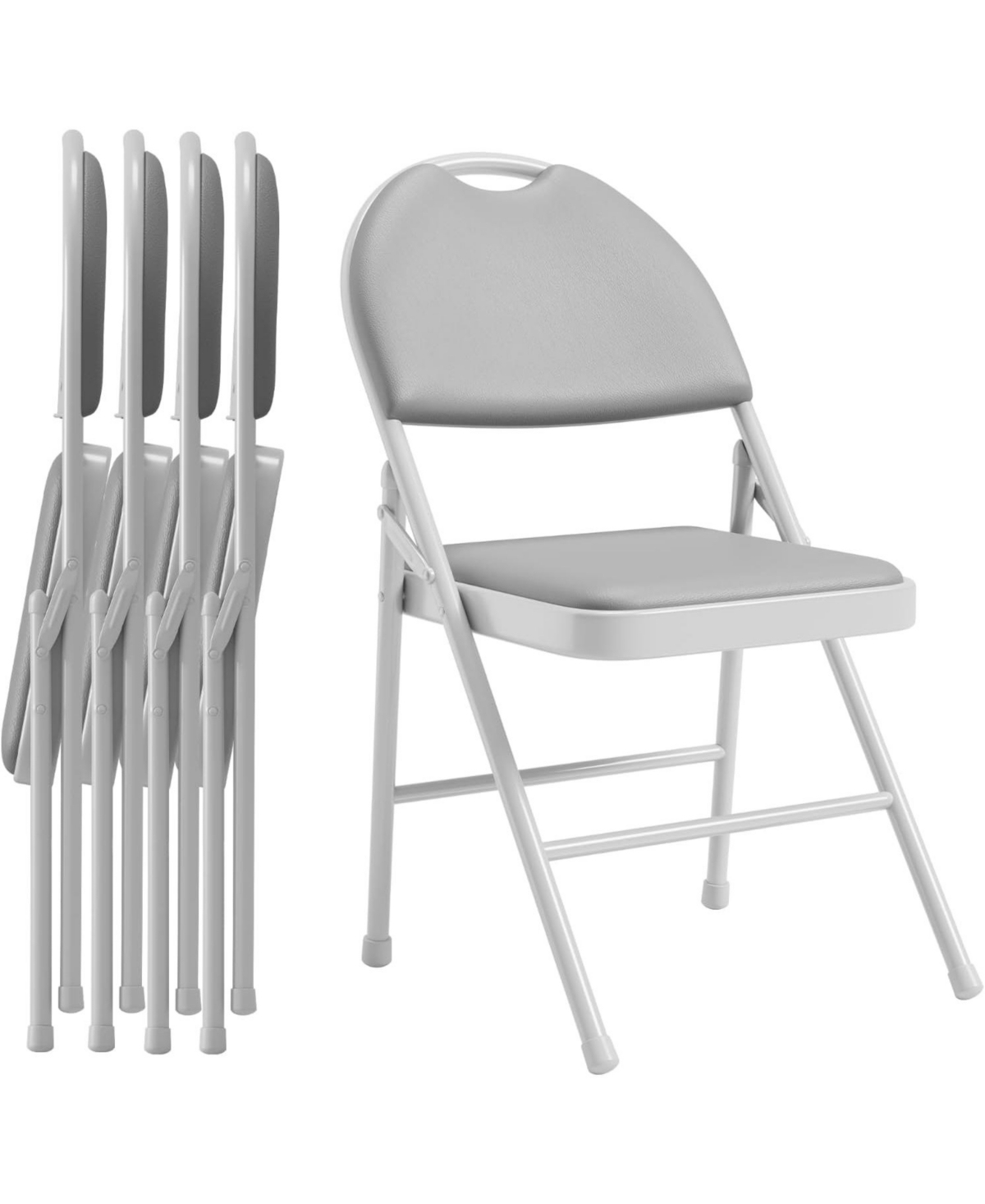 Click here for gaomon 4-Pack Folding Chairs with Padded Seat and... prices
