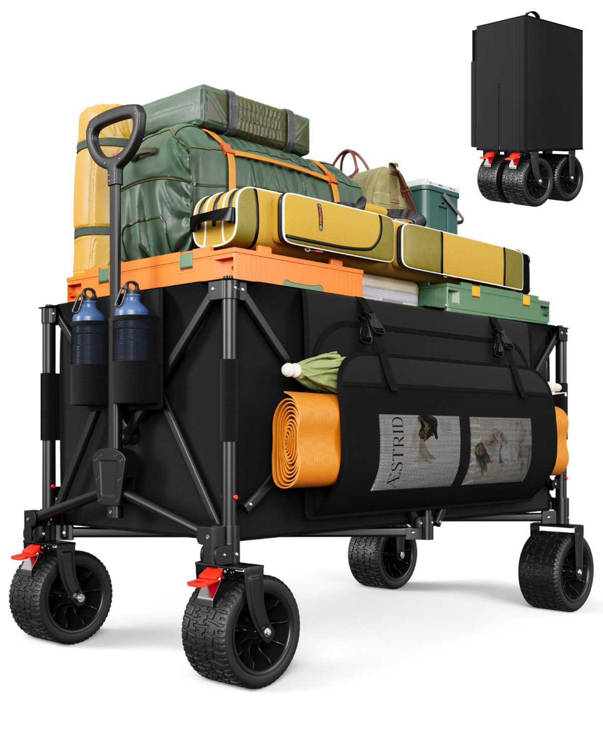 Click here for Sugift 47.6L Collapsible Wagon Cart  400lbs Weight... prices