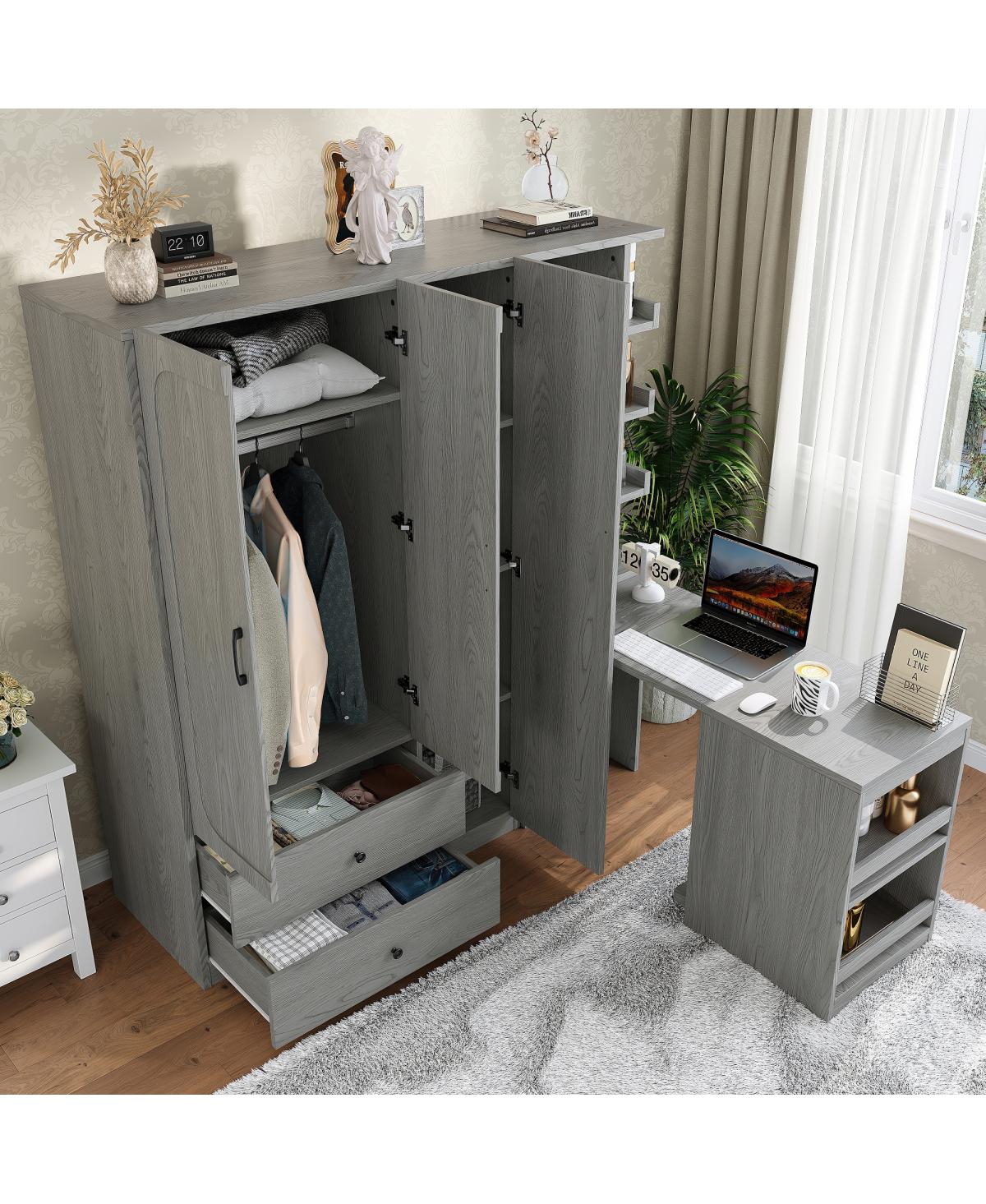 Click here for Streamdale Furniture 2-Door Wardrobe w/Hanging Rod... prices