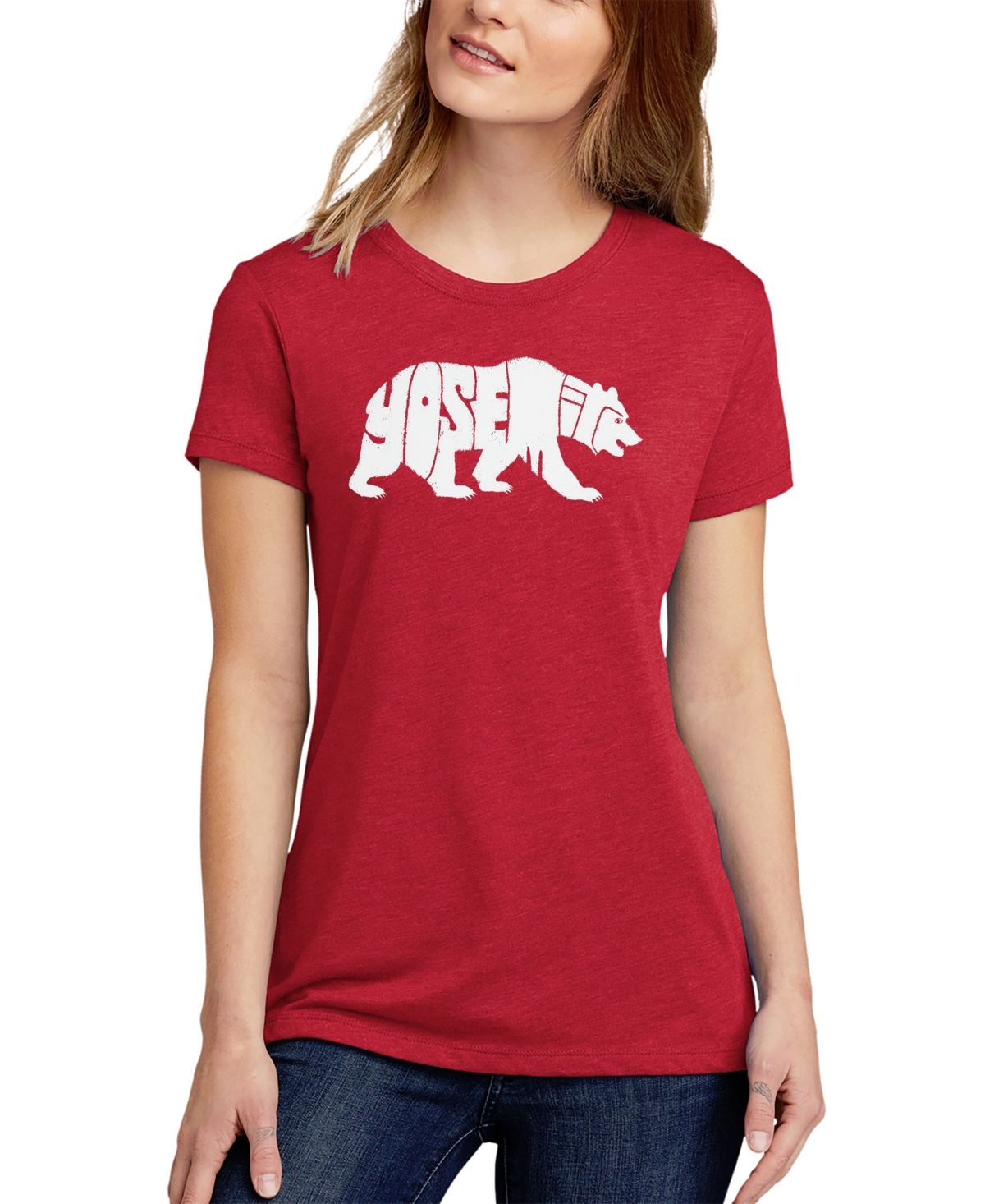 Click here for La Pop Art Womens Premium Blend Yosemite Bear Word... prices
