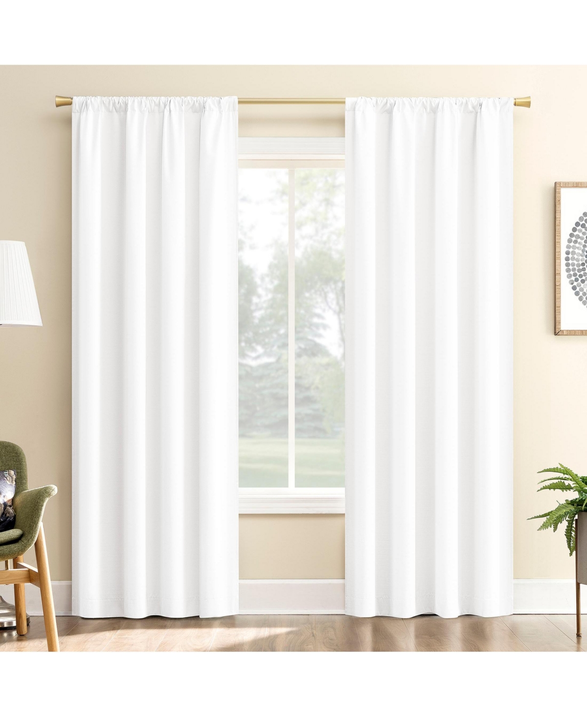 Click here for Sun Zero Karina Textured Blackout Rod Pocket Curta... prices