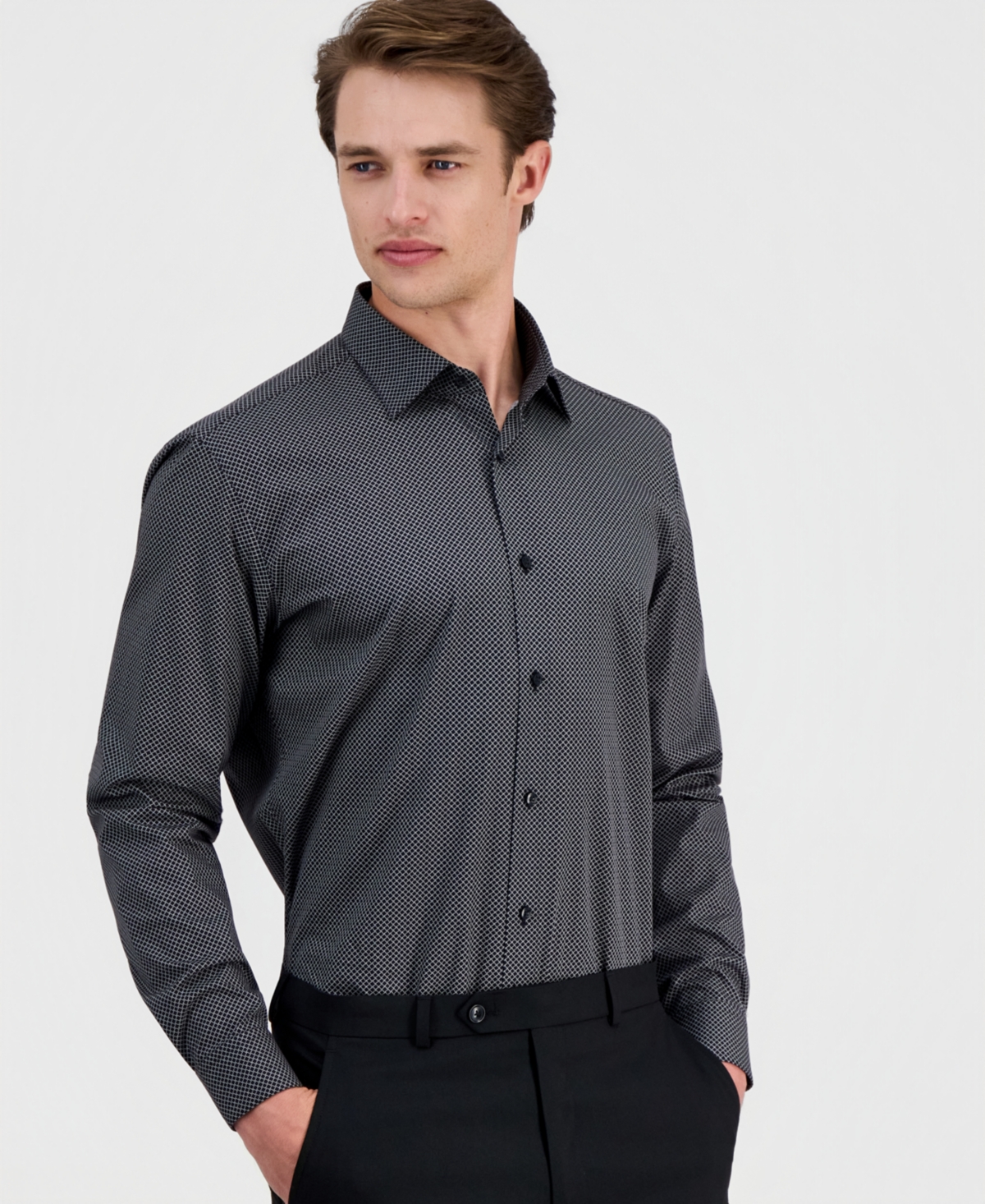 Click here for Hugo by Hugo Boss Mens Modern-Fit Patterned Dress... prices