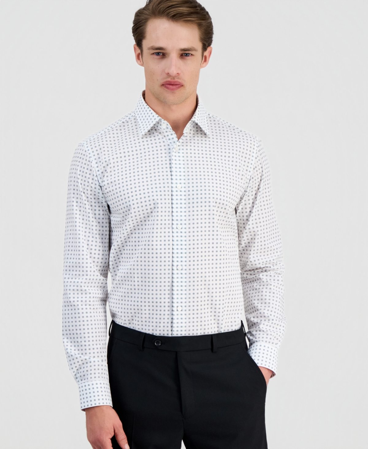 Click here for Hugo by Hugo Boss Mens Modern-Fit Patterned Dress... prices