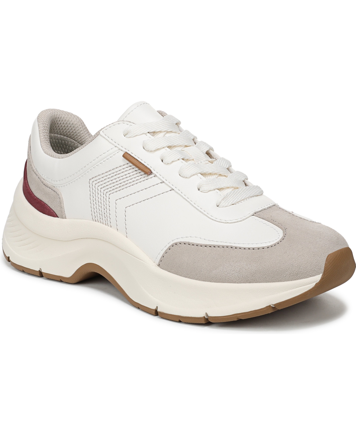 Click here for Dr. Scholls Womens Walk Mode Lace-Up Sneakers - Wh... prices