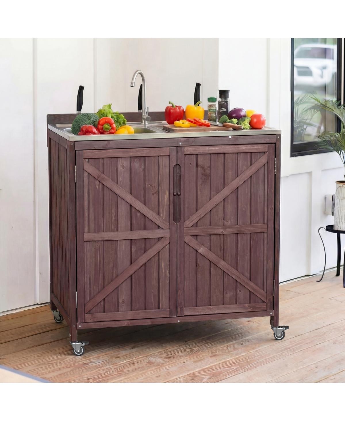 Click here for Streamdale Furniture Outdoor Kitchen Island Sink... prices