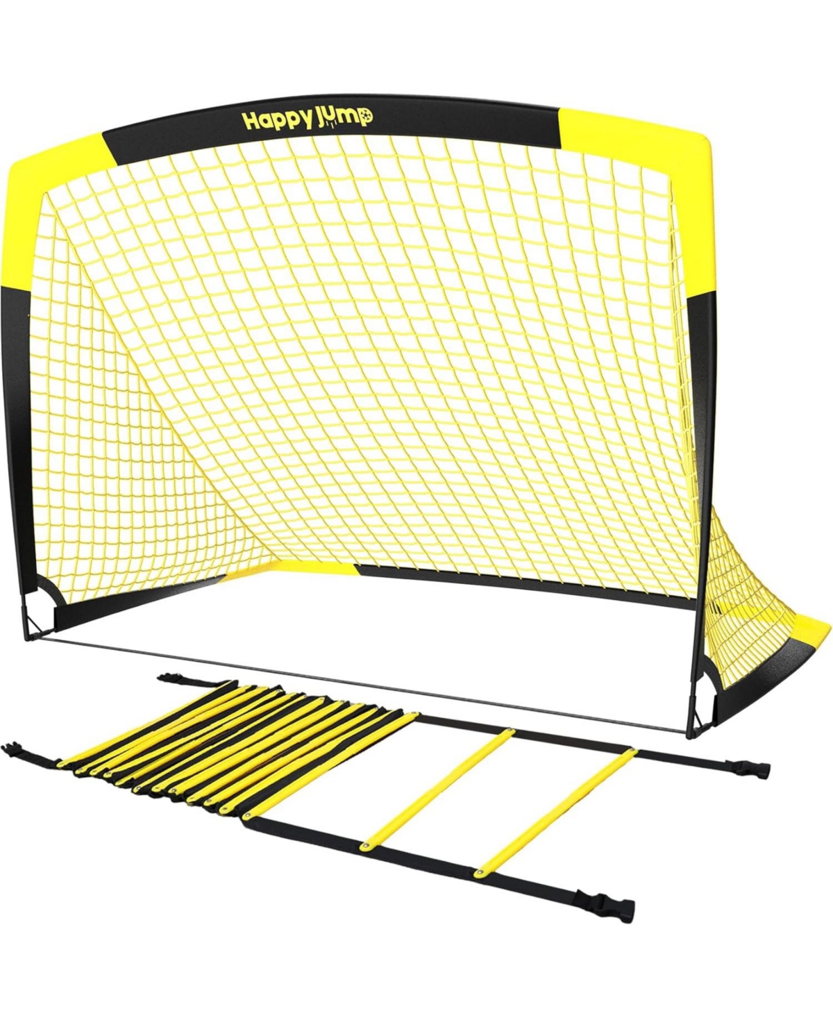 Click here for Happy Jump 5x3.6 Soccer Goal Net with Agility Ladd... prices